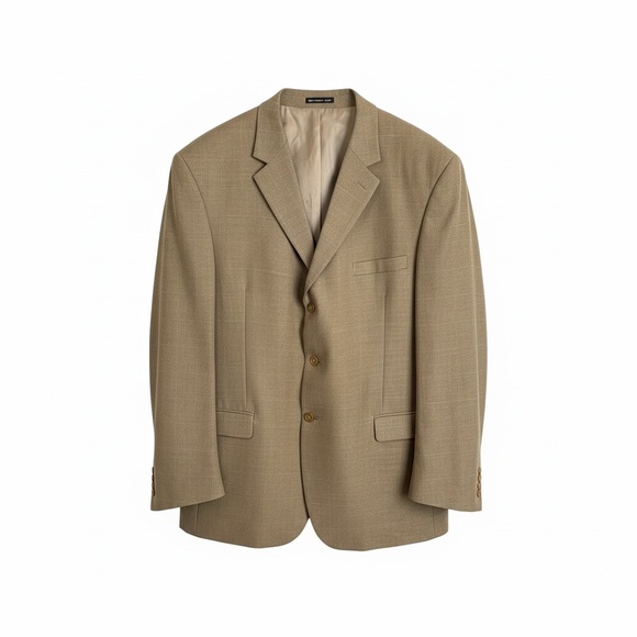 Andrew Fezza | Suits & Blazers | Andrew Frezza 0 Worsted Wool Mens Tan ...